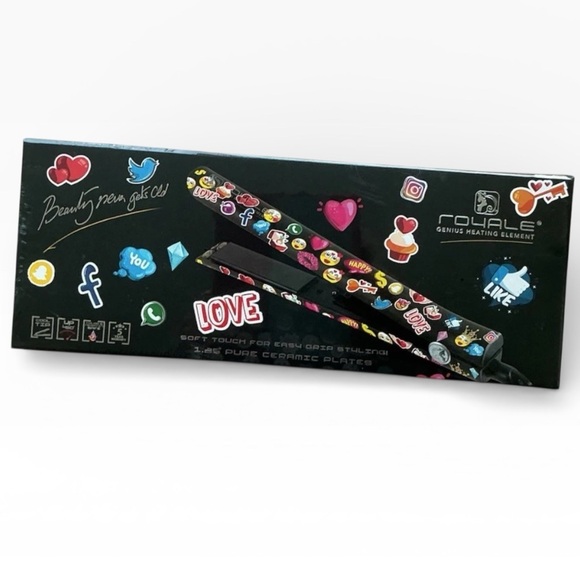 royale | Hair | Royals Platinum Genius Hair Straightener Emoji Design ...
